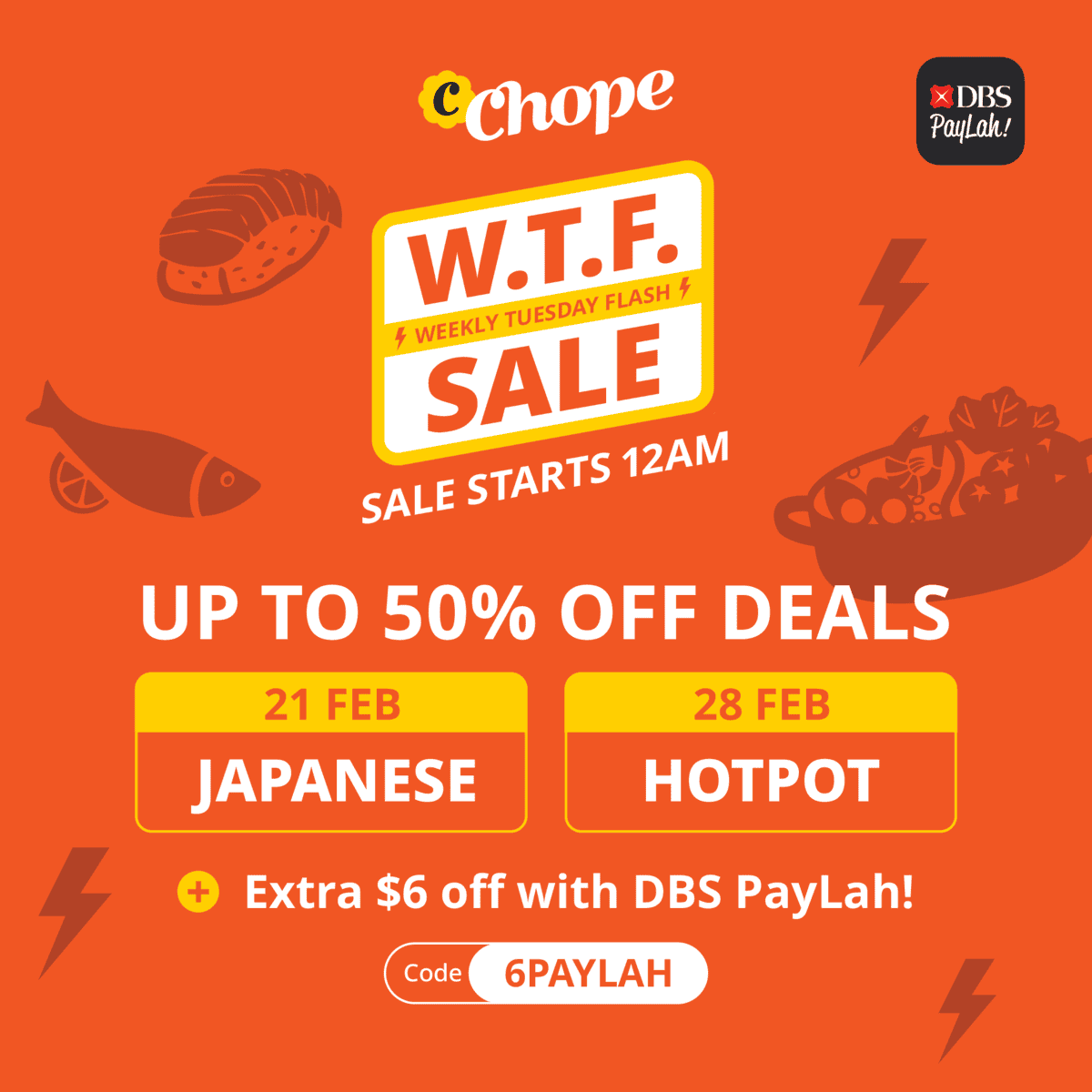 Chope Weekly Tuesday Flash Sale 2023